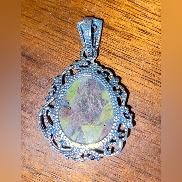 Jewelry | Nwt Artisan Crafted Tasmanian Stichtite Pendant In 925 ...